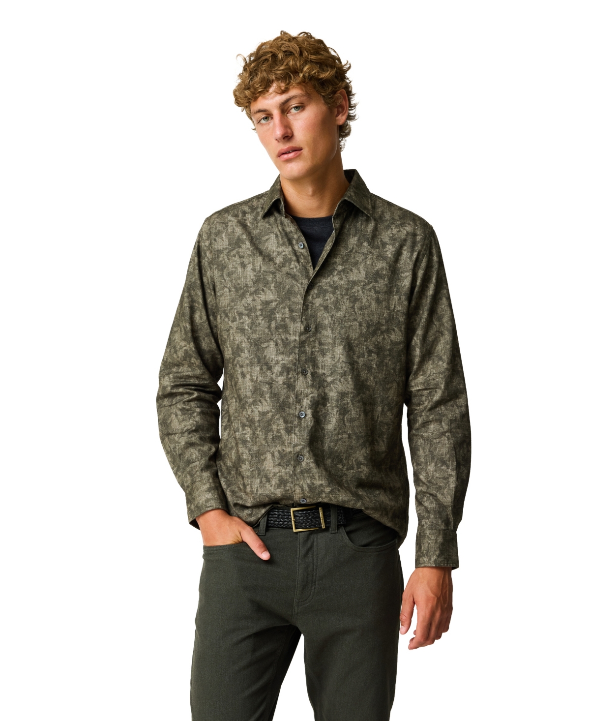 Click here for Rodd & Gunn Mens Campbell Valley Slim-Fit Cotton S... prices