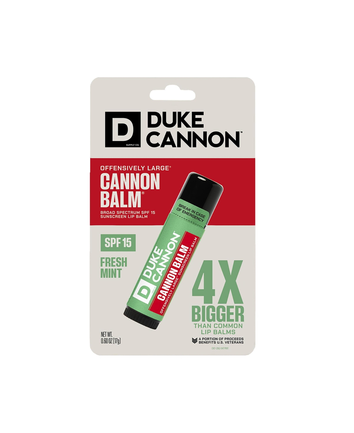 Click here for Duke Cannon Supply Co. Balm Lip Balm Blister Pack prices