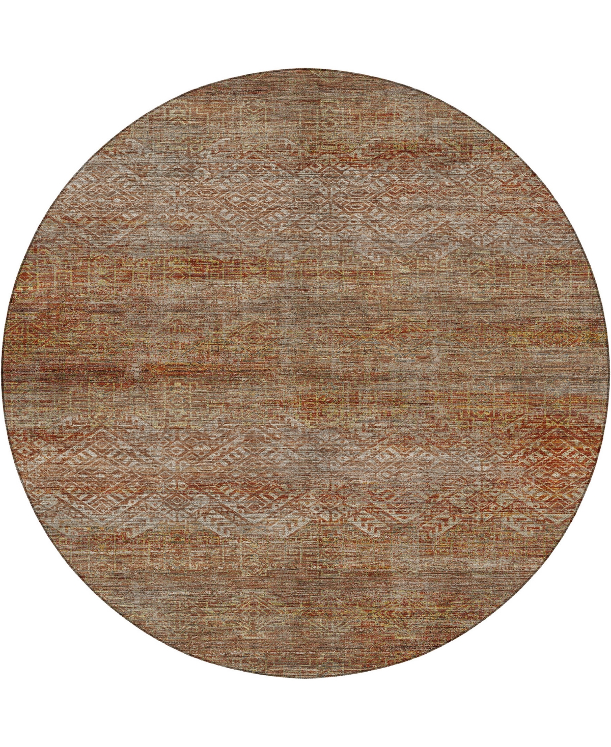 Click here for Dalyn Vico VC8 8x8 Round Area Rug - Orange prices