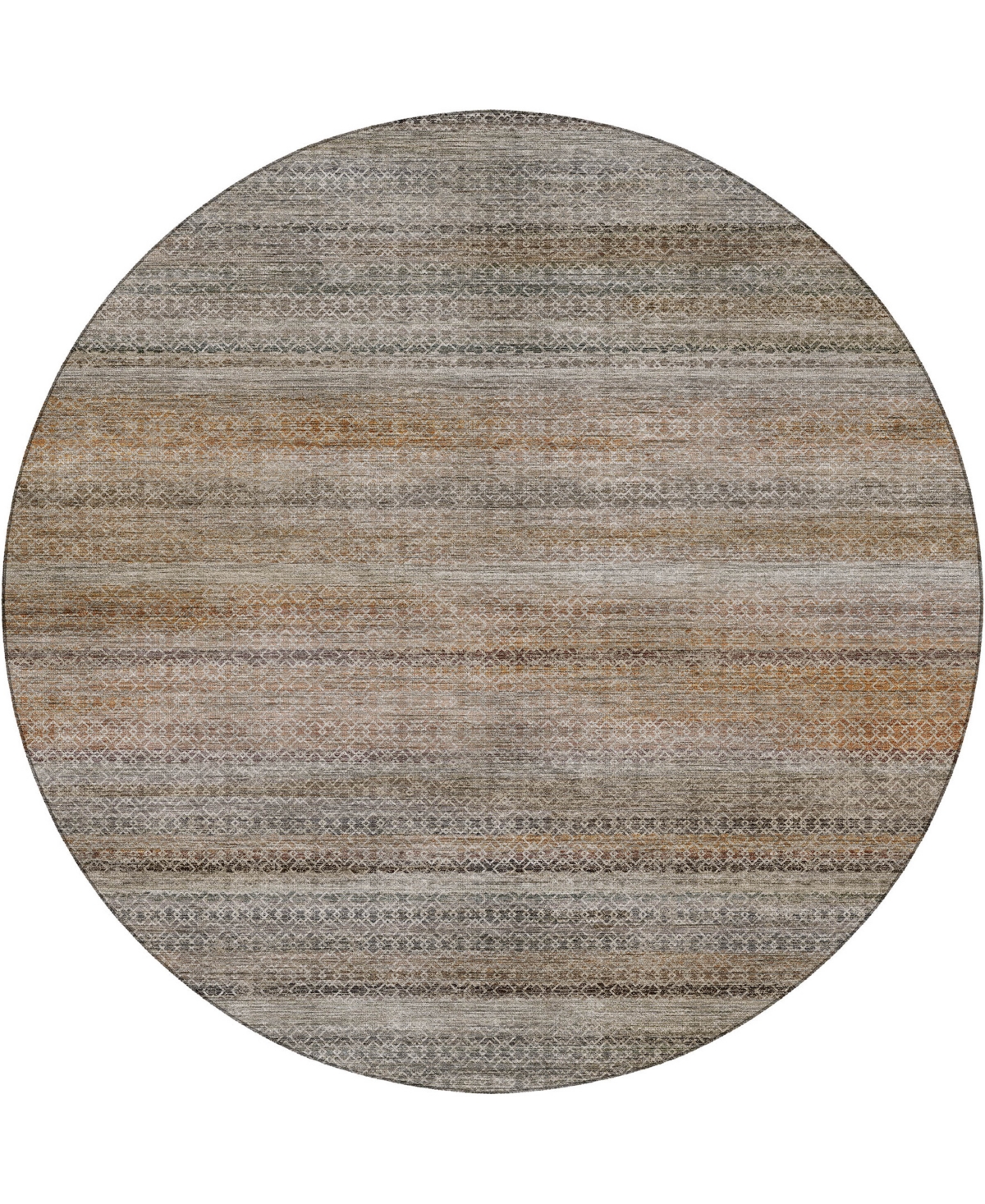 Click here for Dalyn Vico VC4 8x8 Round Area Rug - Brown prices
