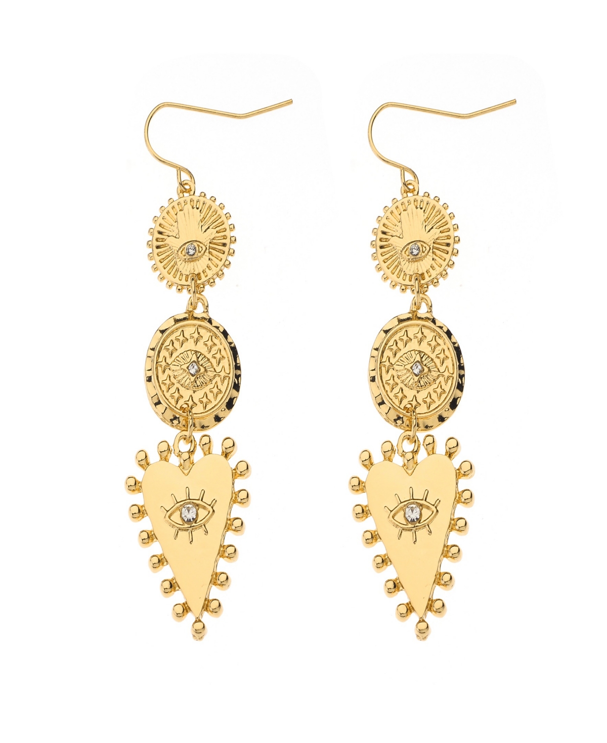 Click here for Nicole Miller Gold-Tone Eye Design Fish Hook Dangl... prices
