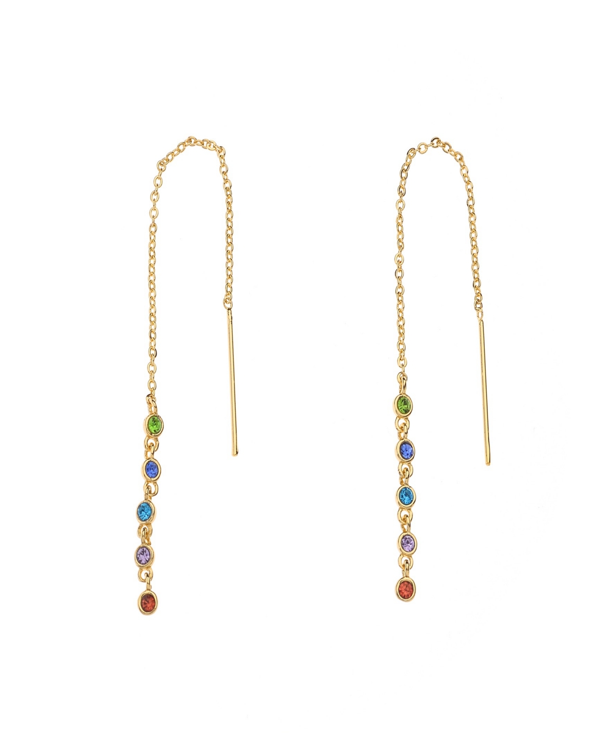 Click here for Nicole Miller Gold-Tone Multicolor Crystal Dangle... prices