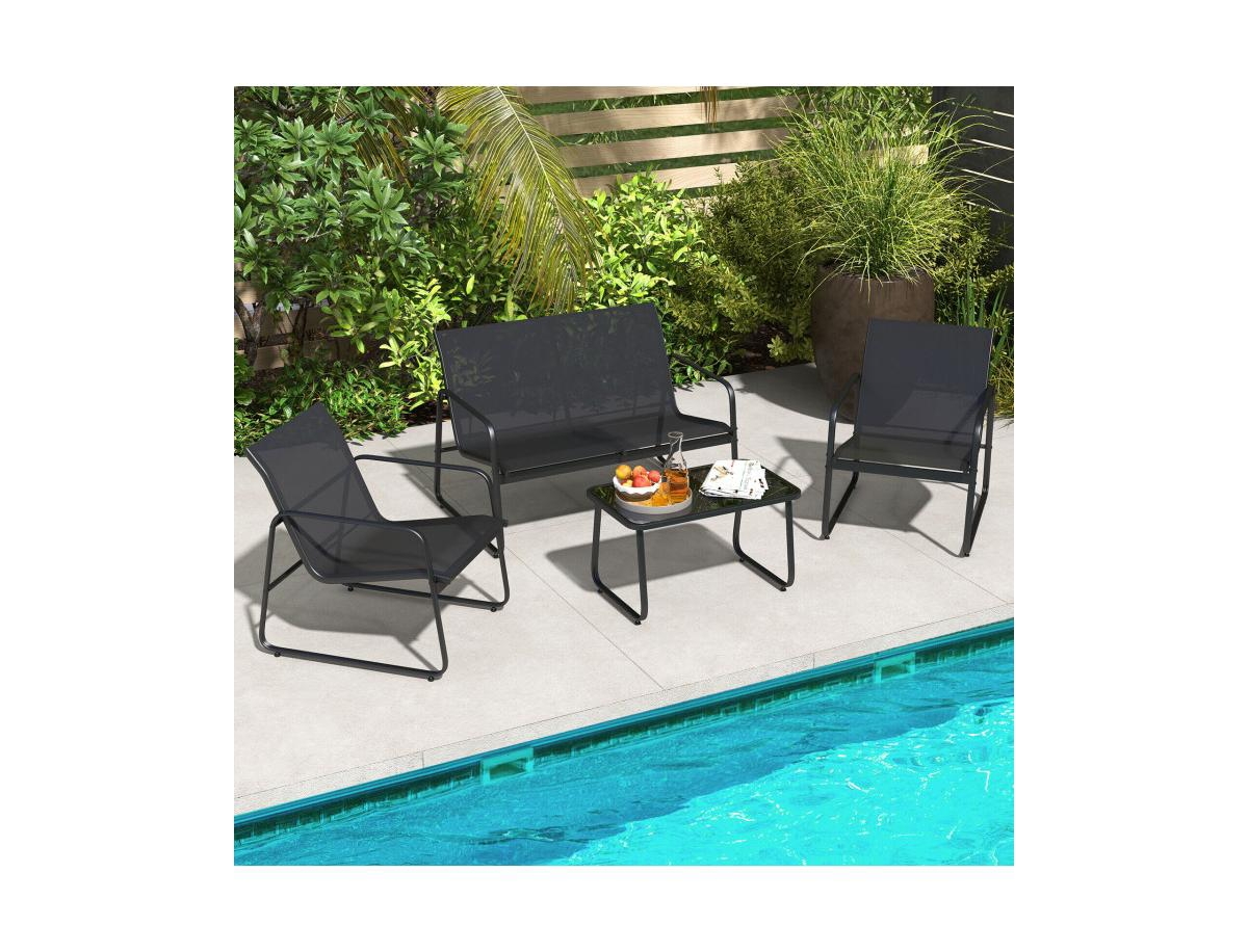 Click here for Boyel Living 4 Pieces Outdoor Conversation Set wit... prices