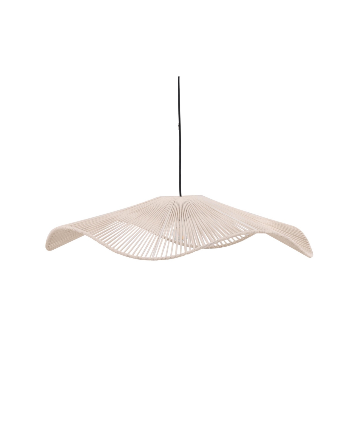 Click here for Dovetail Furniture  Celia Cotton Rope Pendant Ligh... prices