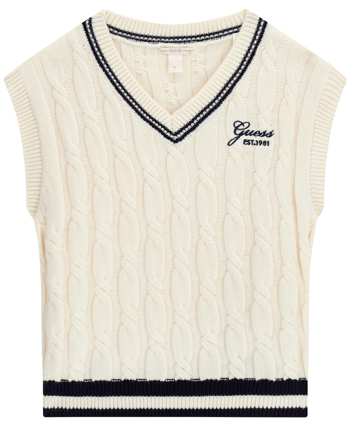 Click here for Guess Girls 7-16 Sleeveless Sweater - White prices