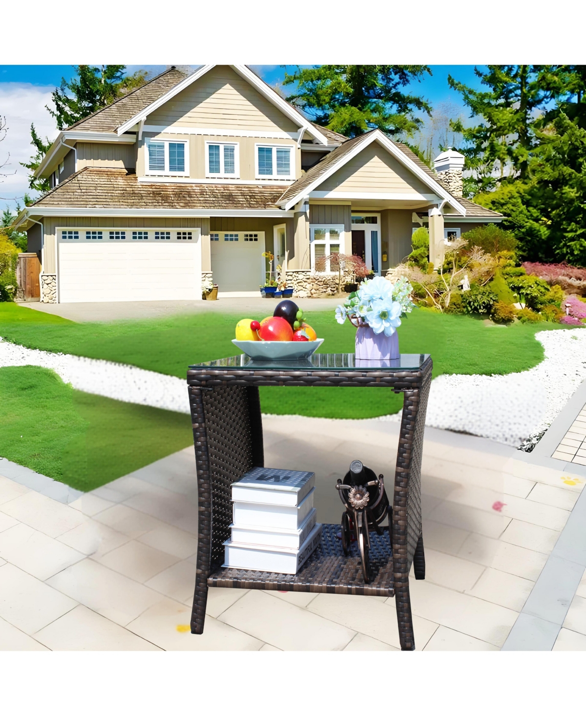 Click here for Clihome Outdoor Patio Coffee Table Pe Rattan Coffe... prices