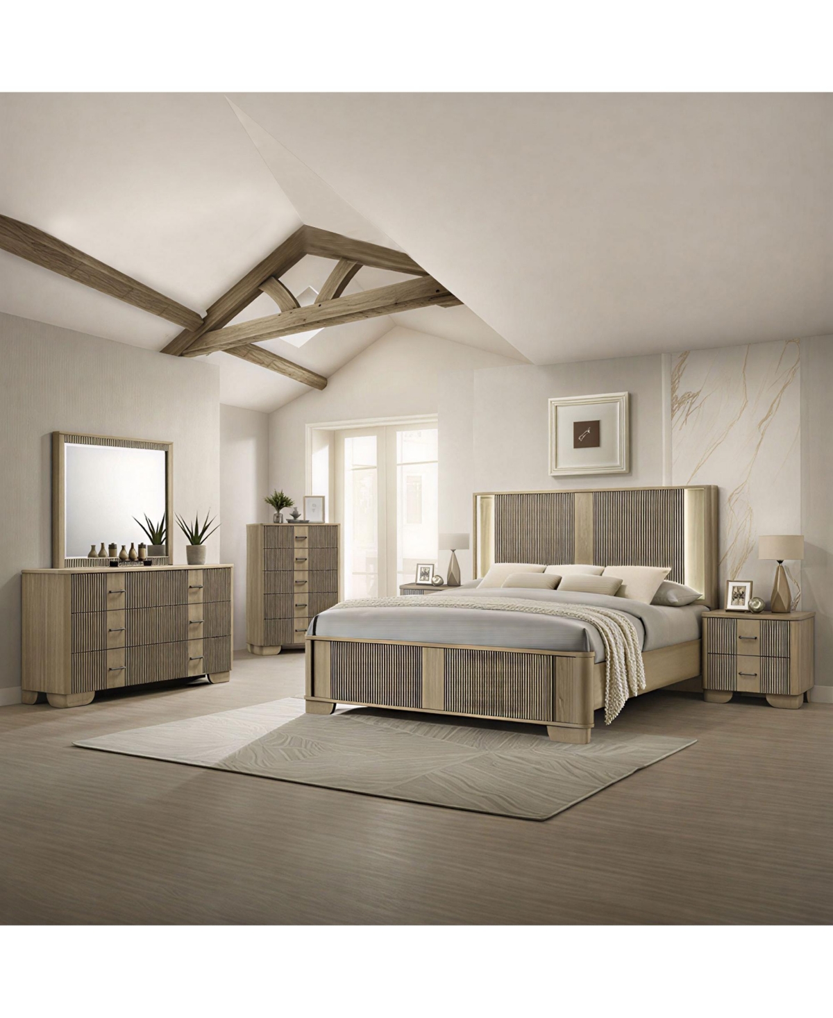 Click here for Kings Brand Furniture 5 and 6 Piece Bedroom Set  Q... prices