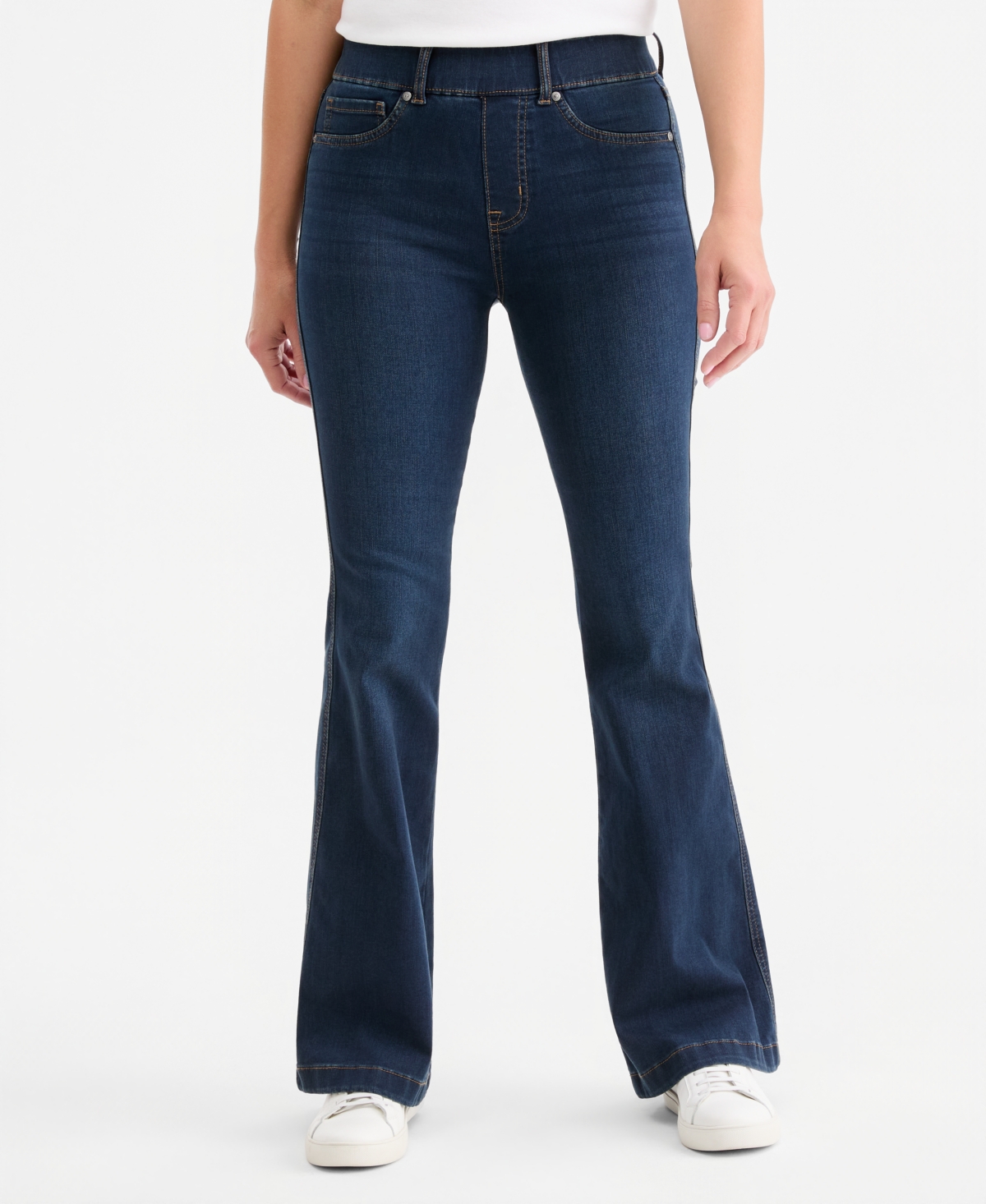 Click here for Style & Co Petite High-Waisted Shaping Flare Jeans... prices