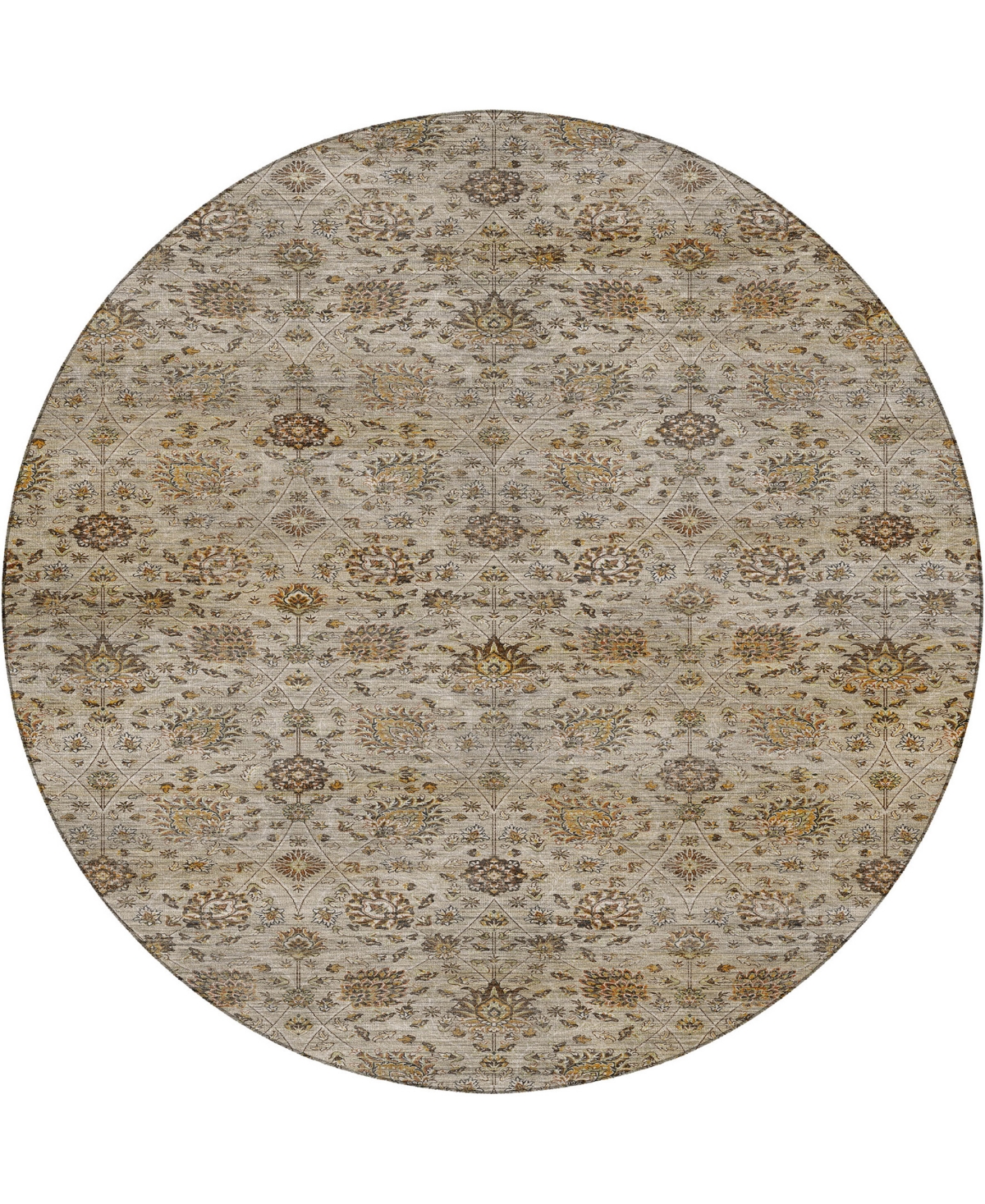 Click here for Dalyn Aristo AR3 8x8 Round Area Rug - Brown prices