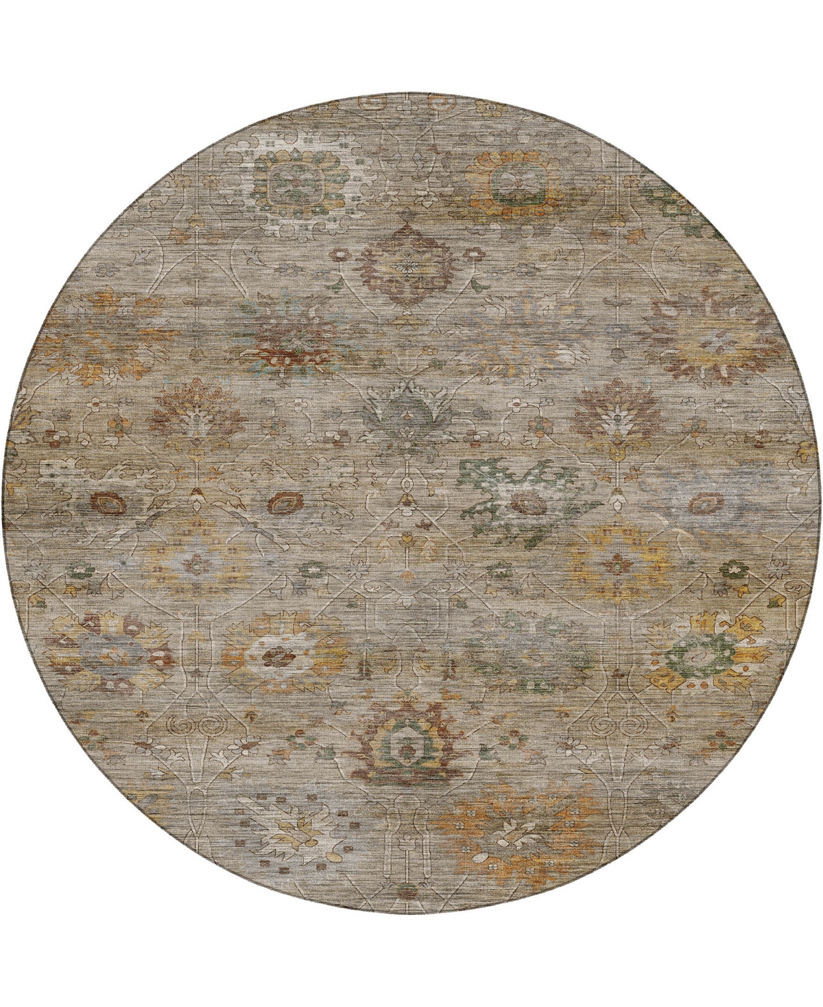 Click here for Dalyn Aristo AR6 8x8 Round Area Rug - Brown prices
