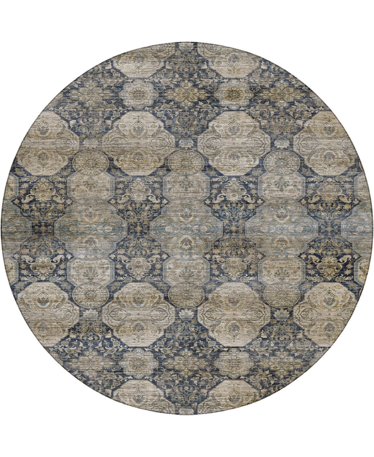 Click here for Dalyn Aristo AR8 8x8 Round Area Rug - Blue prices