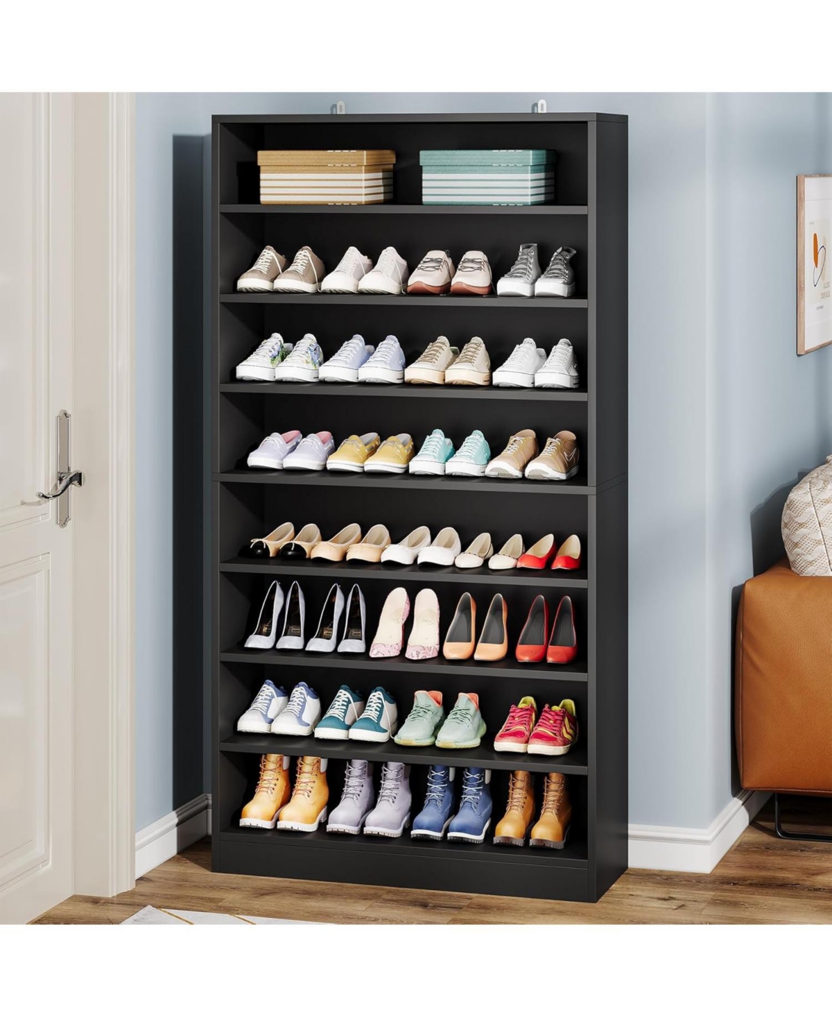 Click here for Tribesigns Shoe Cabinet with Open Shelves  40-45 P... prices