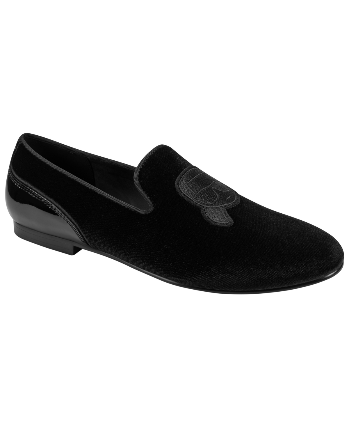 Click here for Karl Lagerfeld Mens Socha Velvet Evening Slip-On S... prices