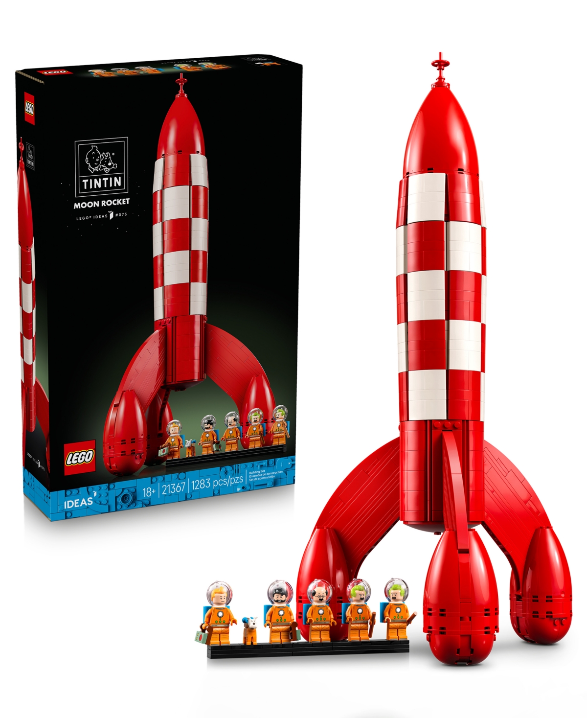 Click here for Lego Ideas Tintin Moon Rocket Building Set 21367... prices