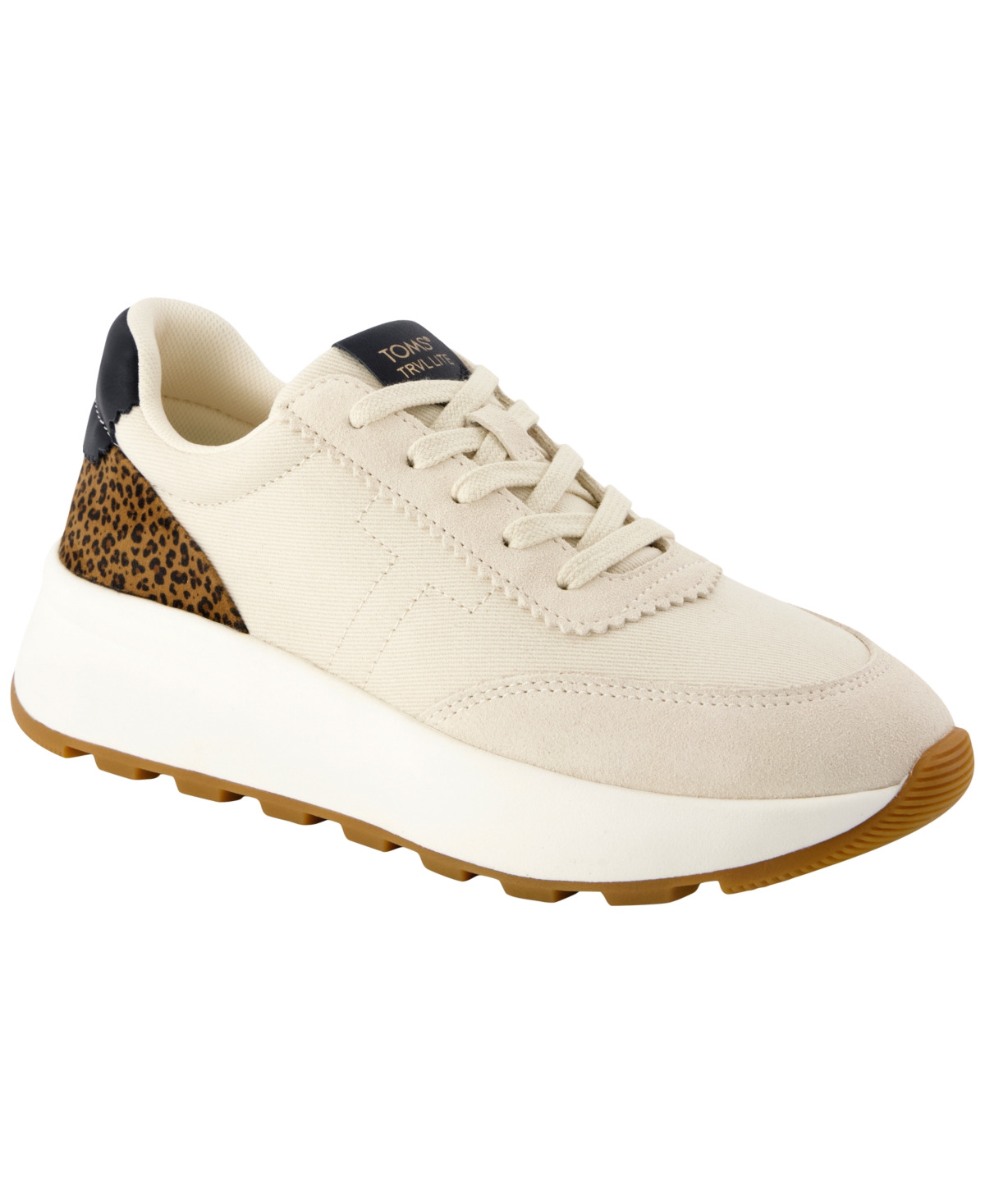 Click here for Toms Womens Trvl Lite Wedge Sneakers - Light Beige prices