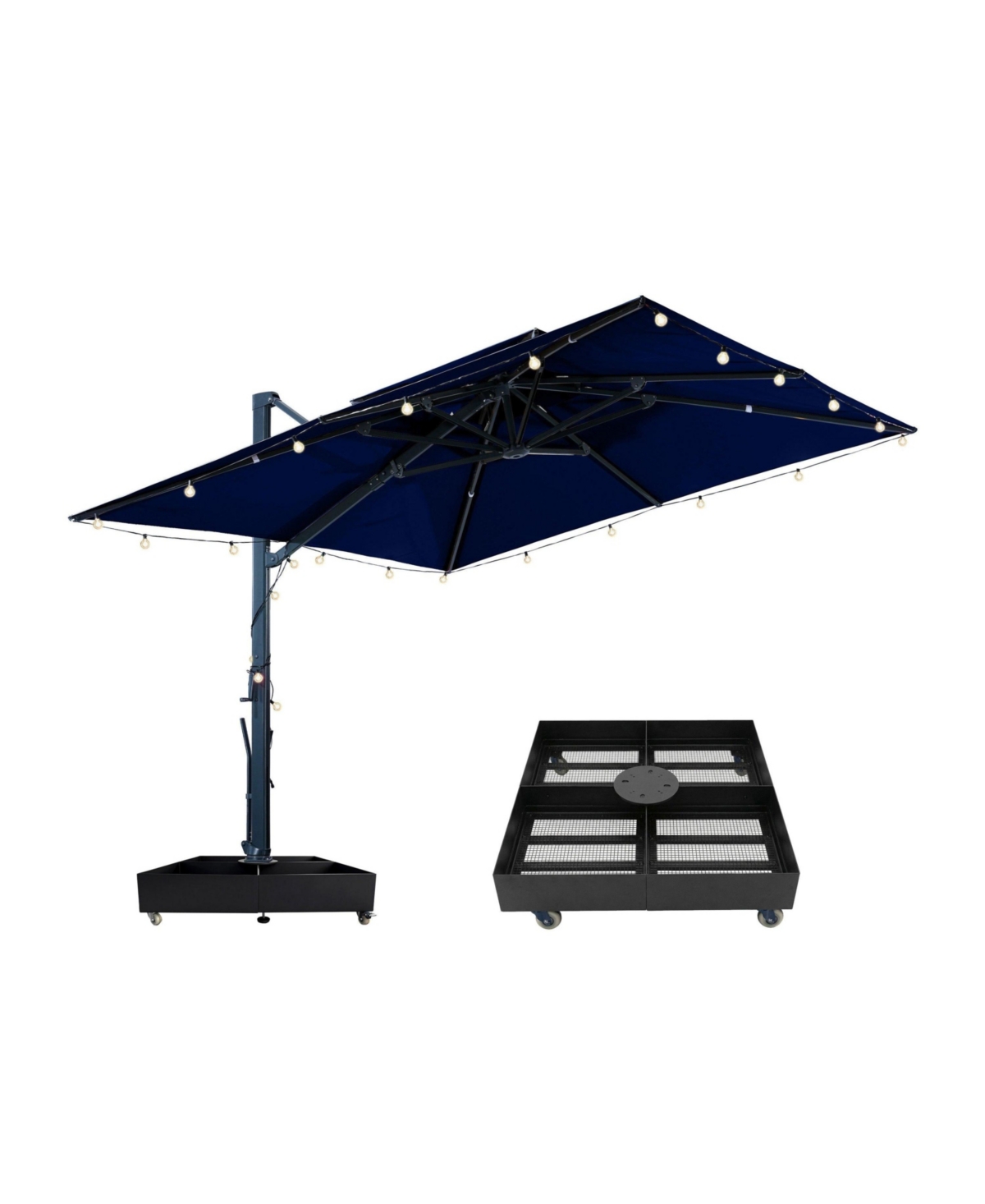 Click here for Mondawe Cantilever Patio Umbrella with Diy Drape H... prices