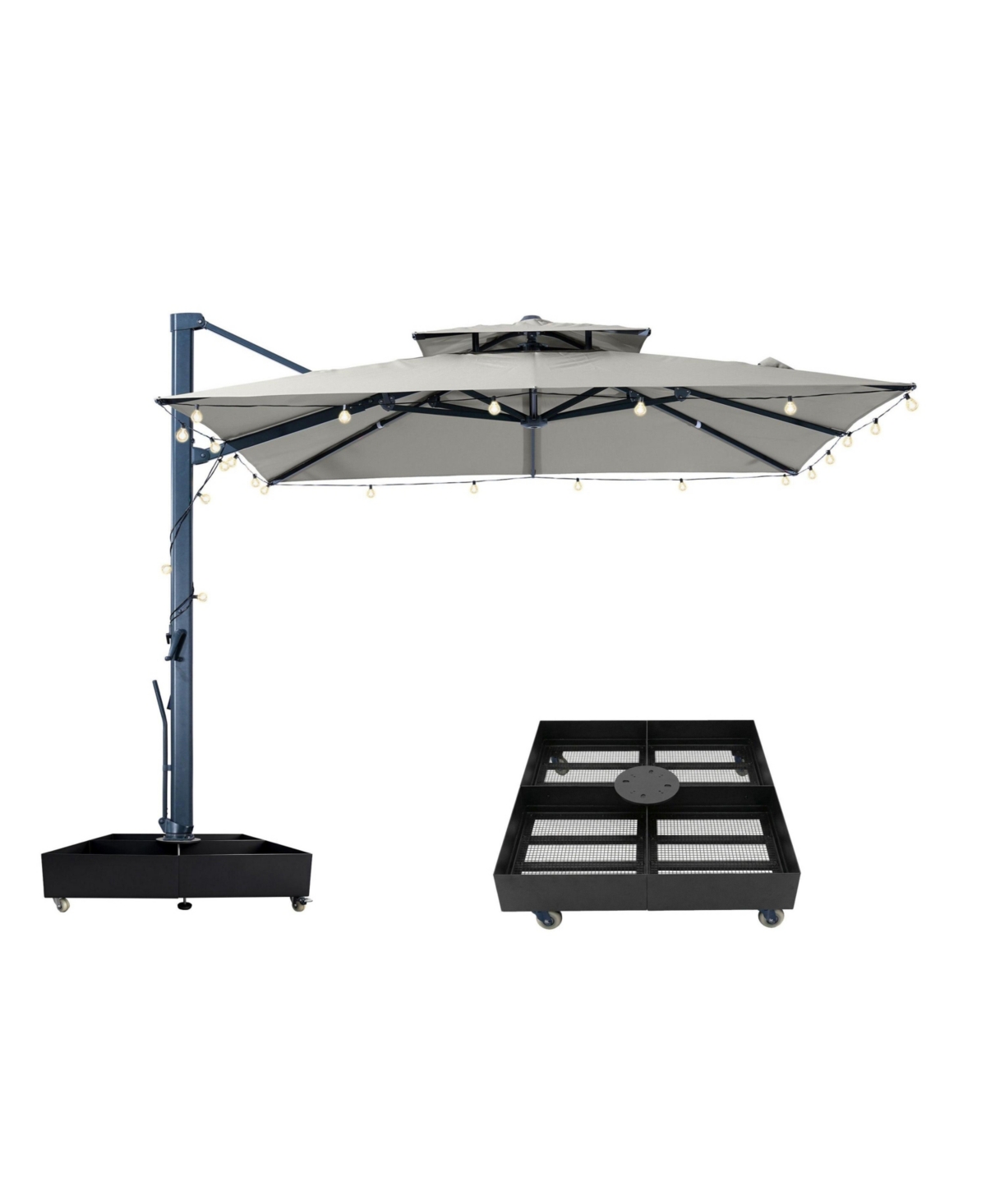 Click here for Mondawe Cantilever Patio Umbrella with Diy Drape H... prices