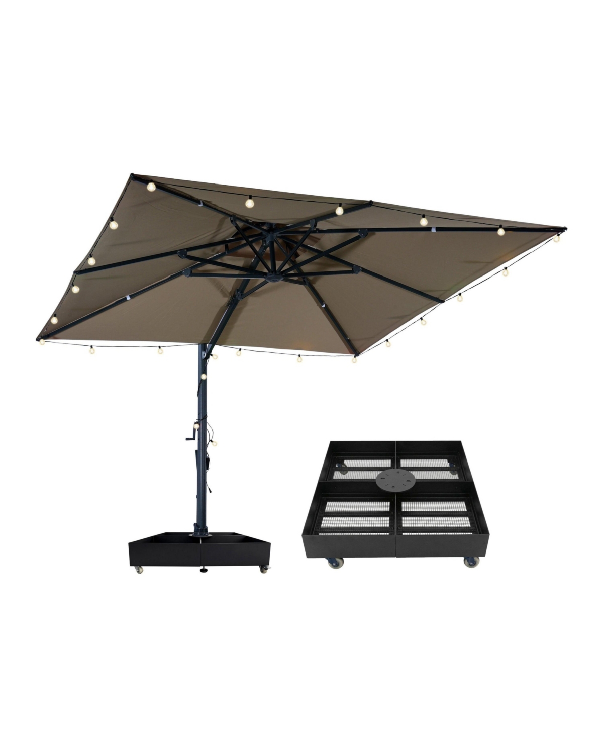 Click here for Mondawe Cantilever Patio Umbrella with Diy Drape H... prices