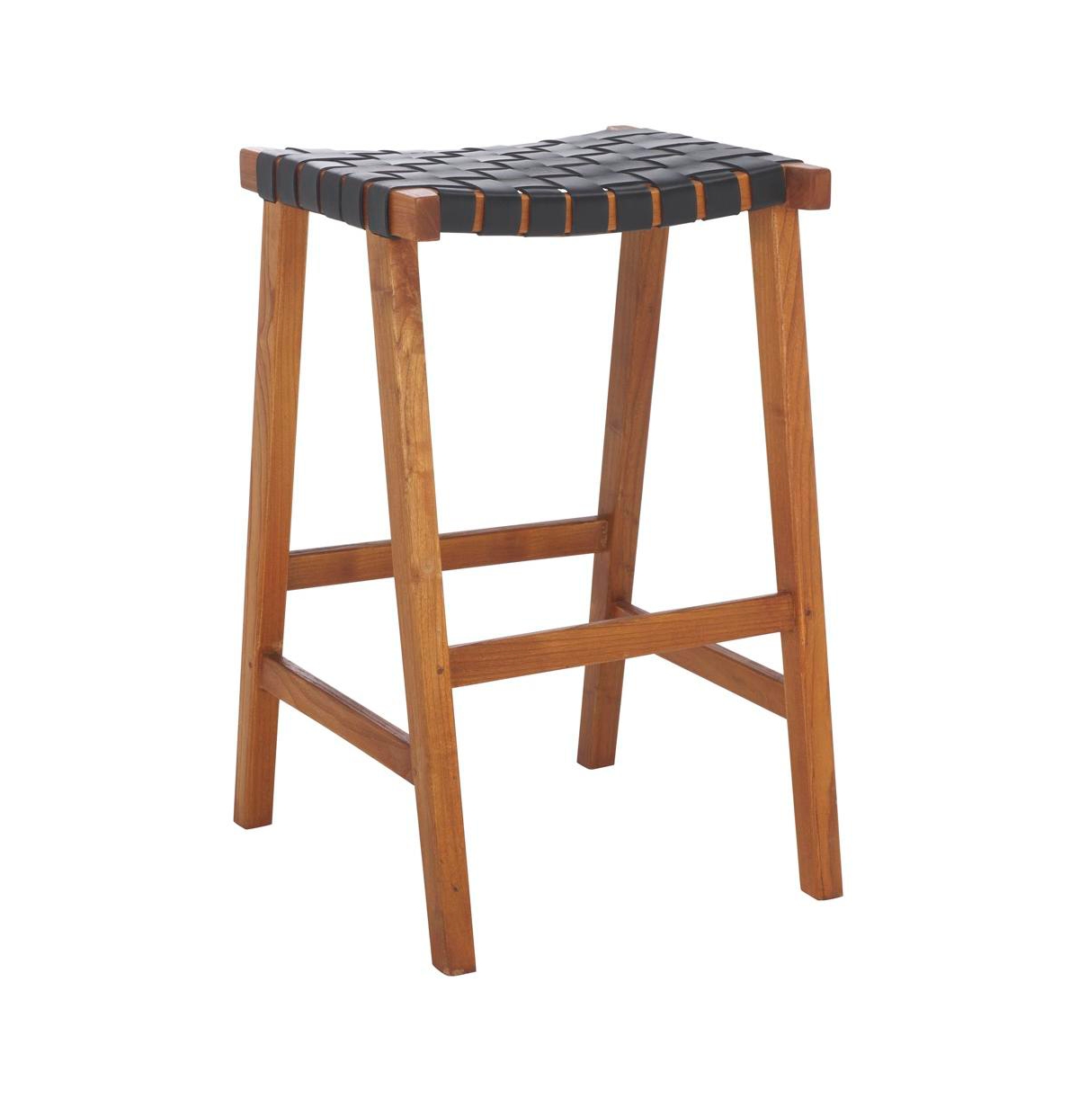 Click here for Safavieh Abreu Rectangle Barstool - Black/natural prices