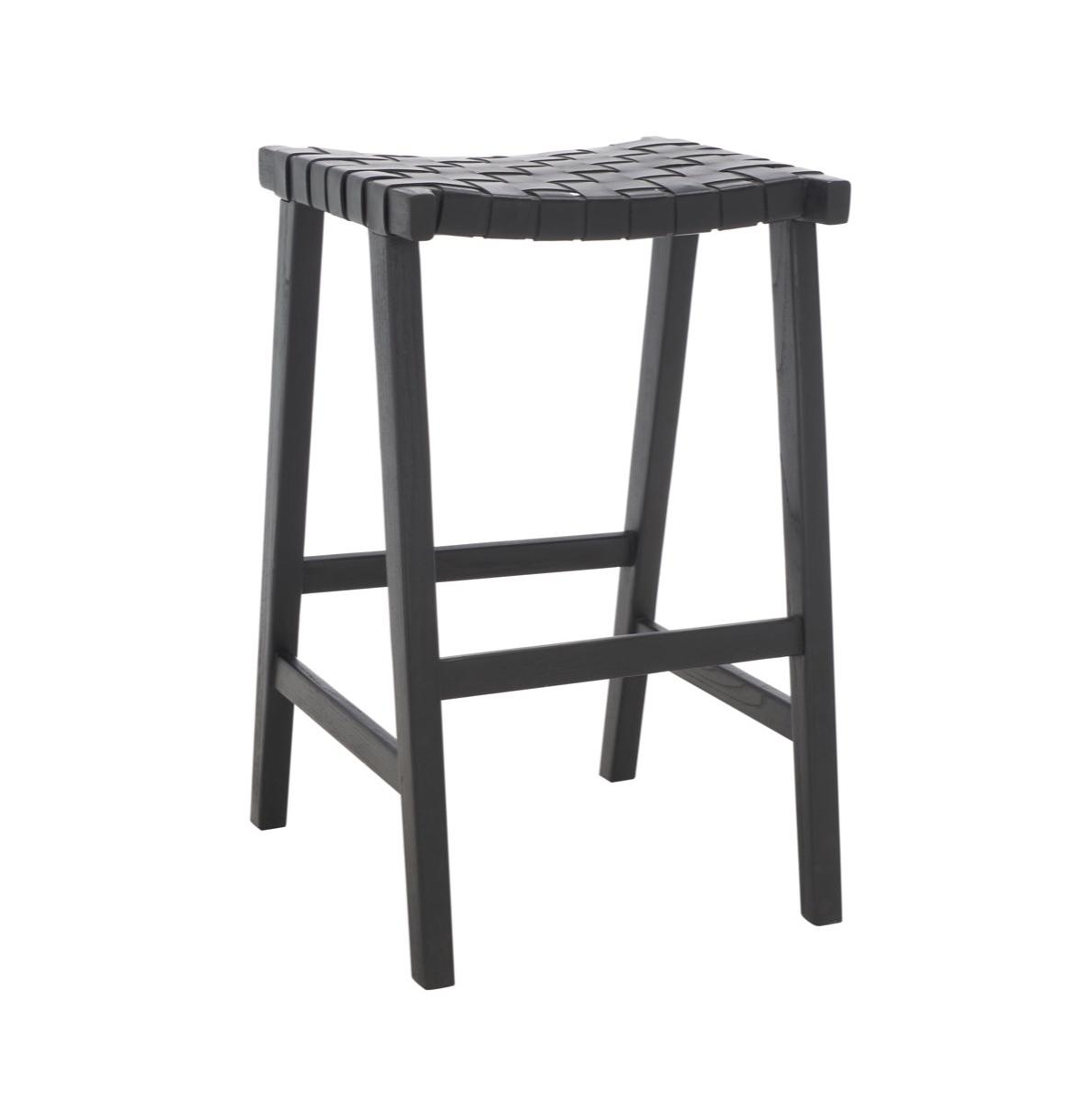 Click here for Safavieh Abreu Rectangle Barstool - Black prices