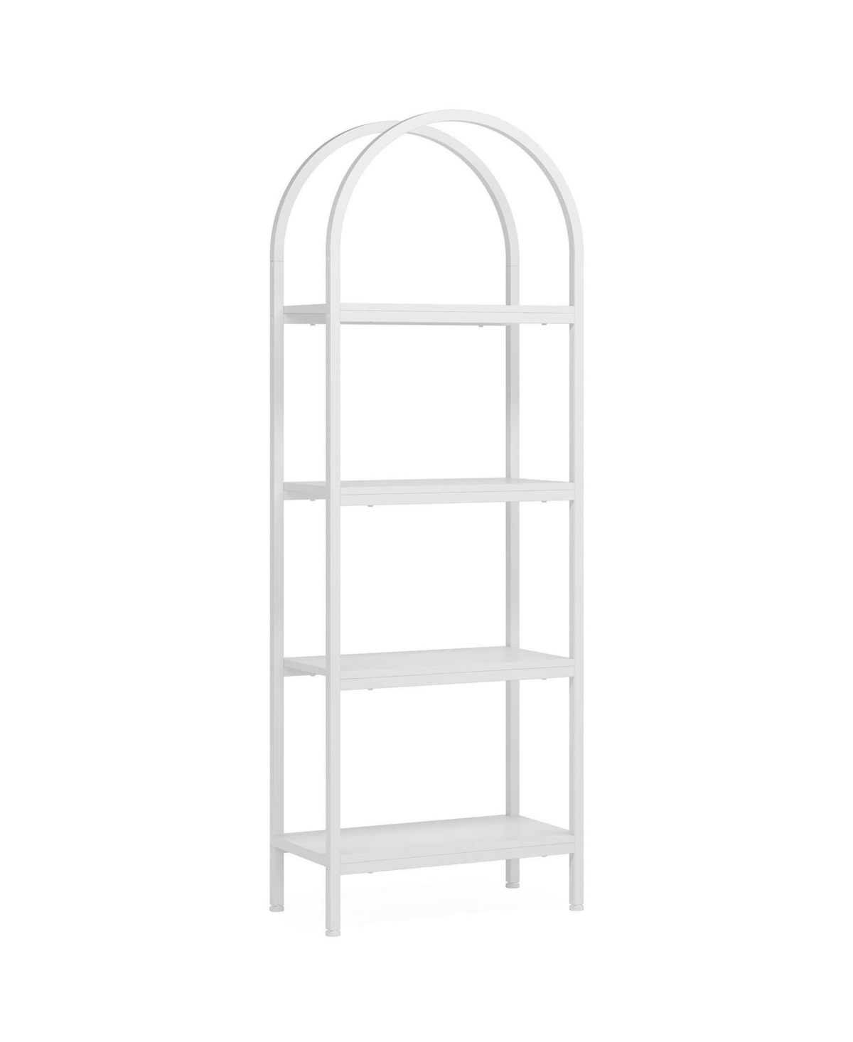 Click here for Slickblue 4-Tier Bookcase Shelf with Arched Design... prices
