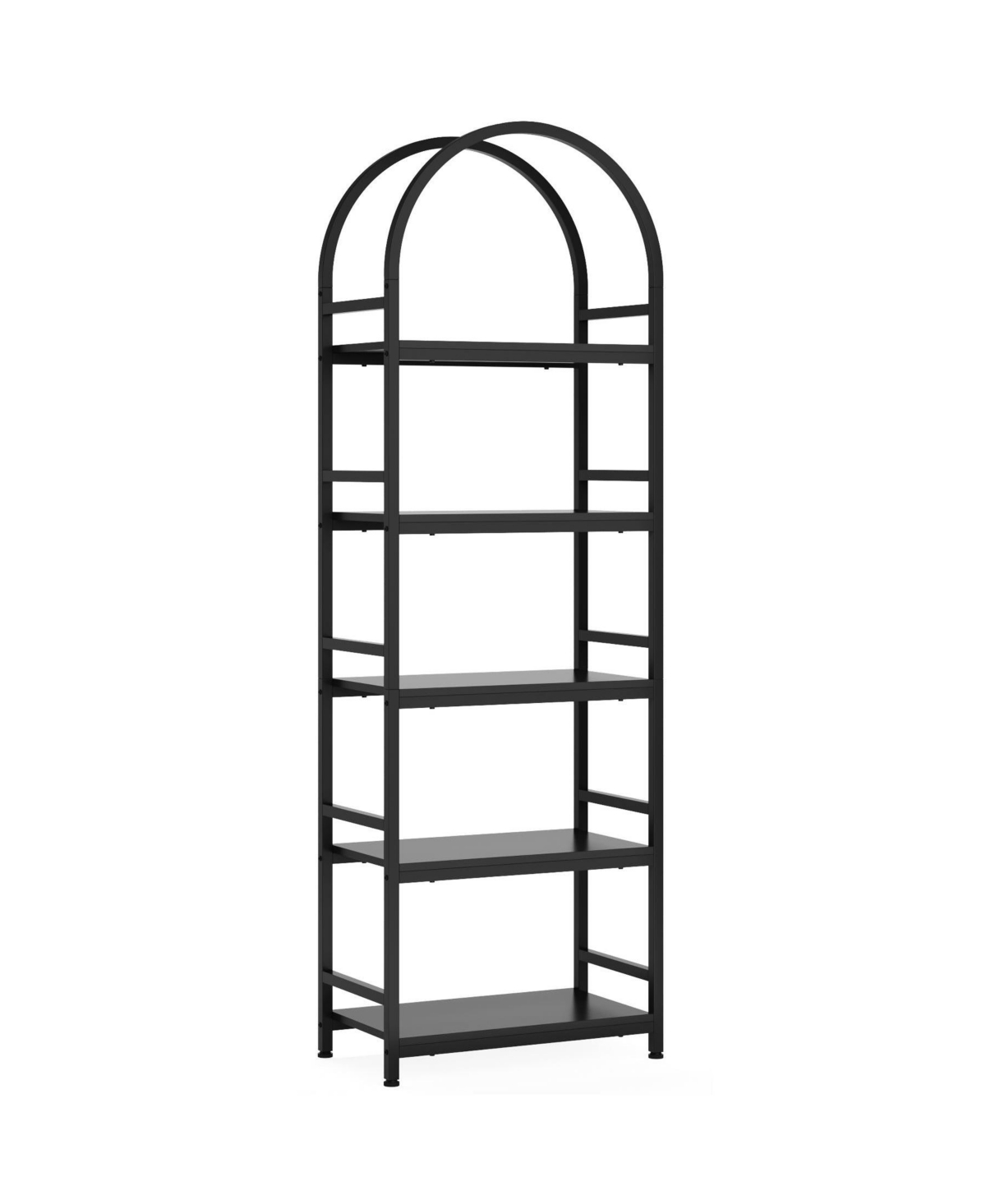 Click here for Slickblue 4-Tier Bookcase Shelf with Arched Design... prices