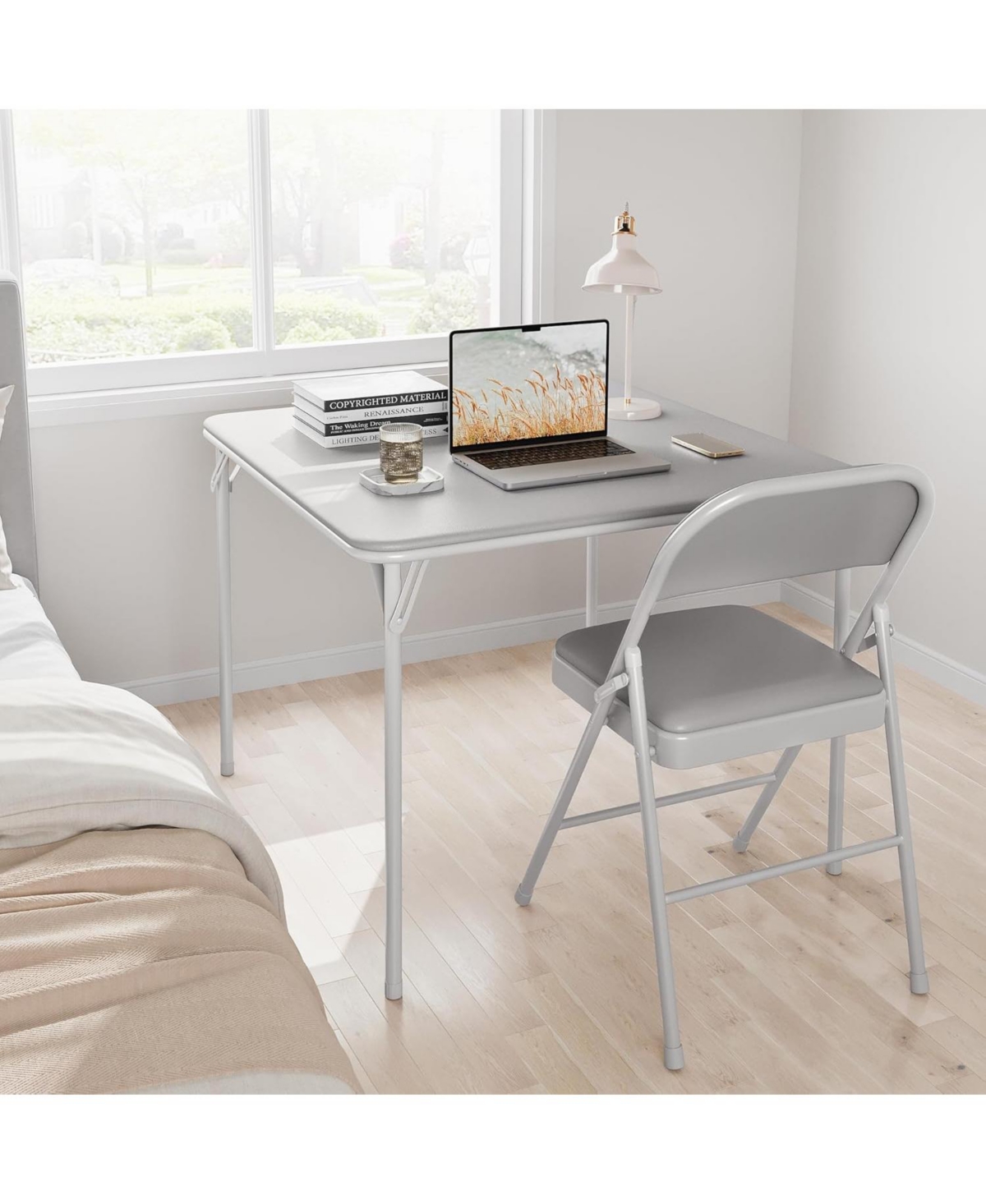 Click here for gaomon 33.6 Square Folding Table With Pu Leather C... prices