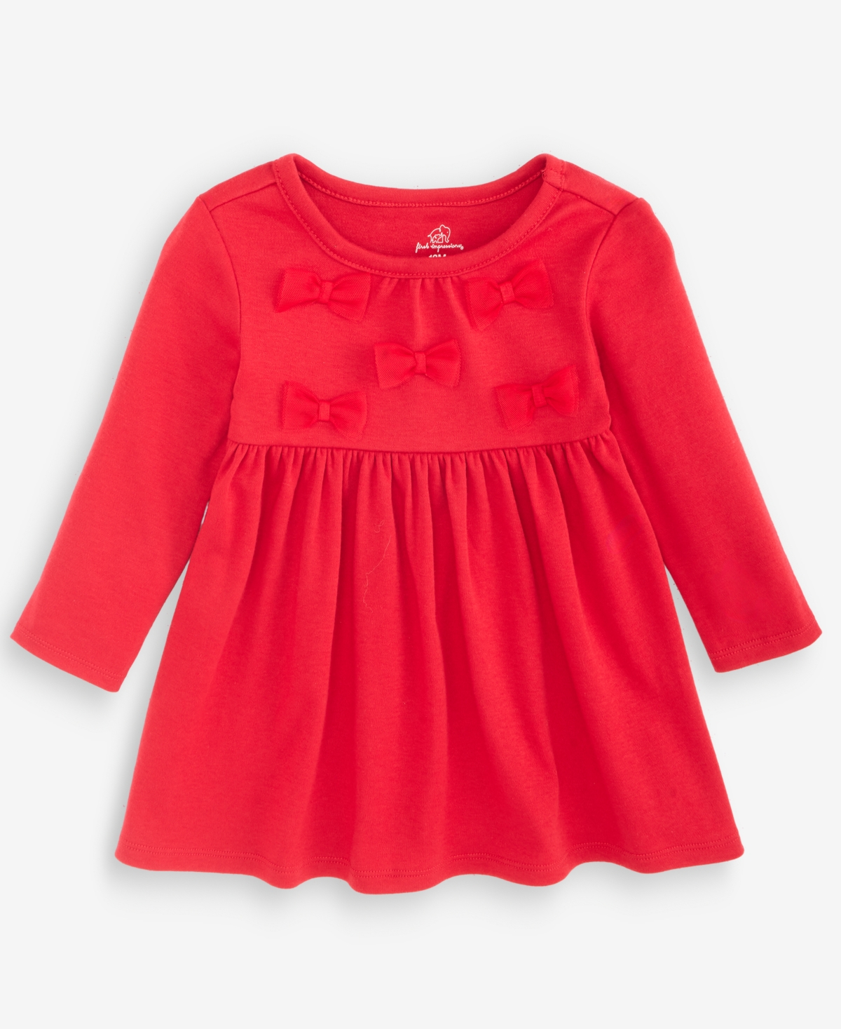 Click here for First Impressions Toddler Girls Bow Long-Sleeve Dr... prices