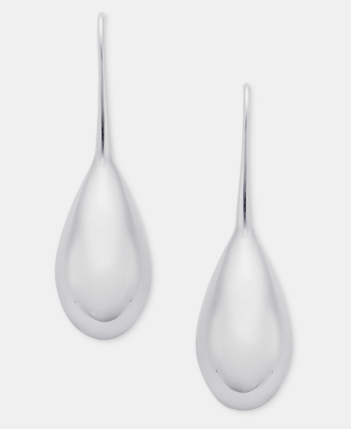 Click here for Dkny Puffy Teardrop Threader Earrings - Silver prices
