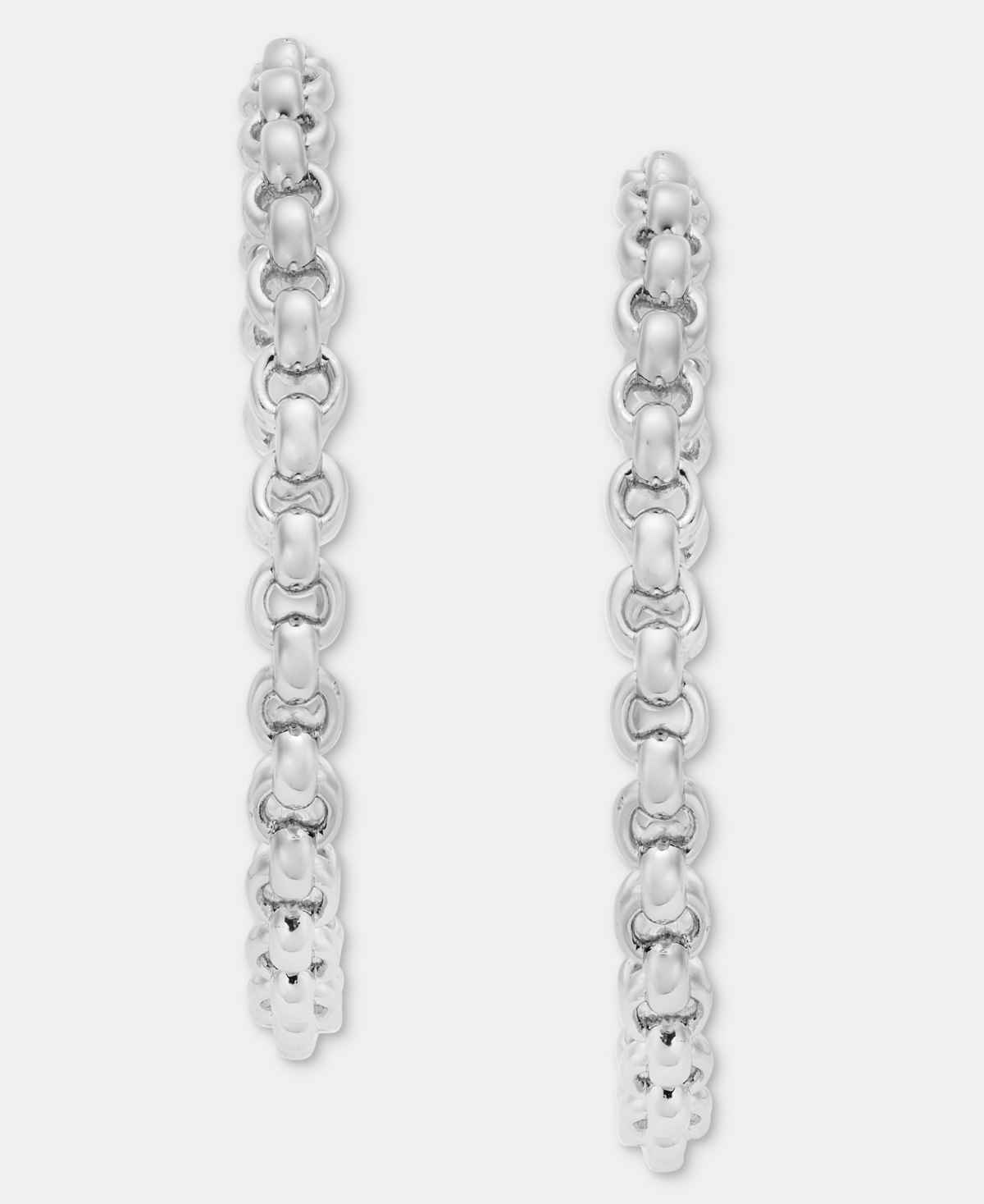 Click here for Lauren Ralph Lauren Gold-Tone 40mm Chain Hoop Earr... prices