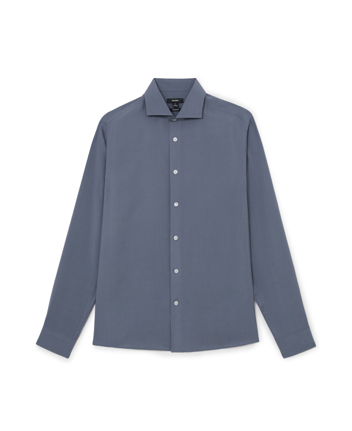 Click here for Reiss Mens Oscar Peach Modal Shirt - Airforce Blue prices