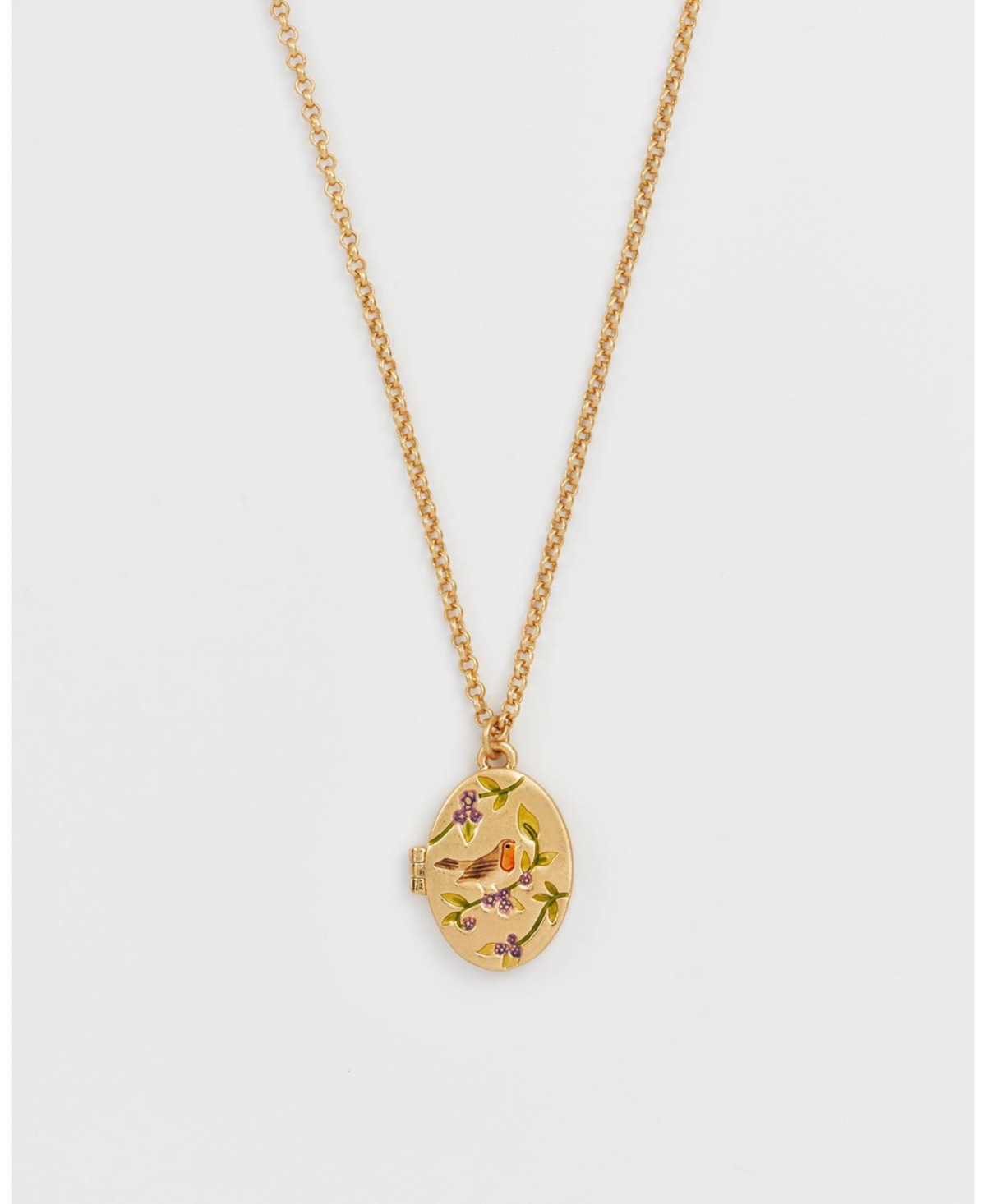 Click here for Fable England Robin & Blackberry Gold Locket Chain... prices