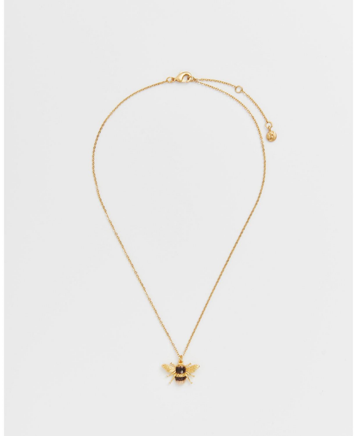 Click here for Fable England Honey Bee Enamel Necklace - Gold prices