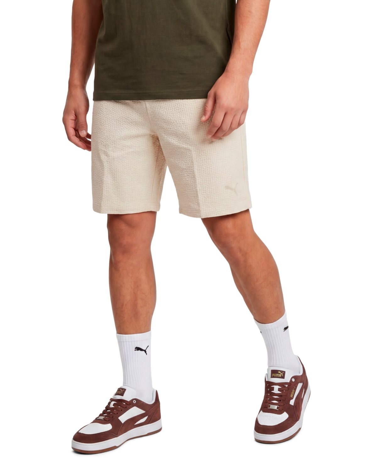 Click here for Puma Mens Essentials Elevated Regular-Fit Shorts -... prices