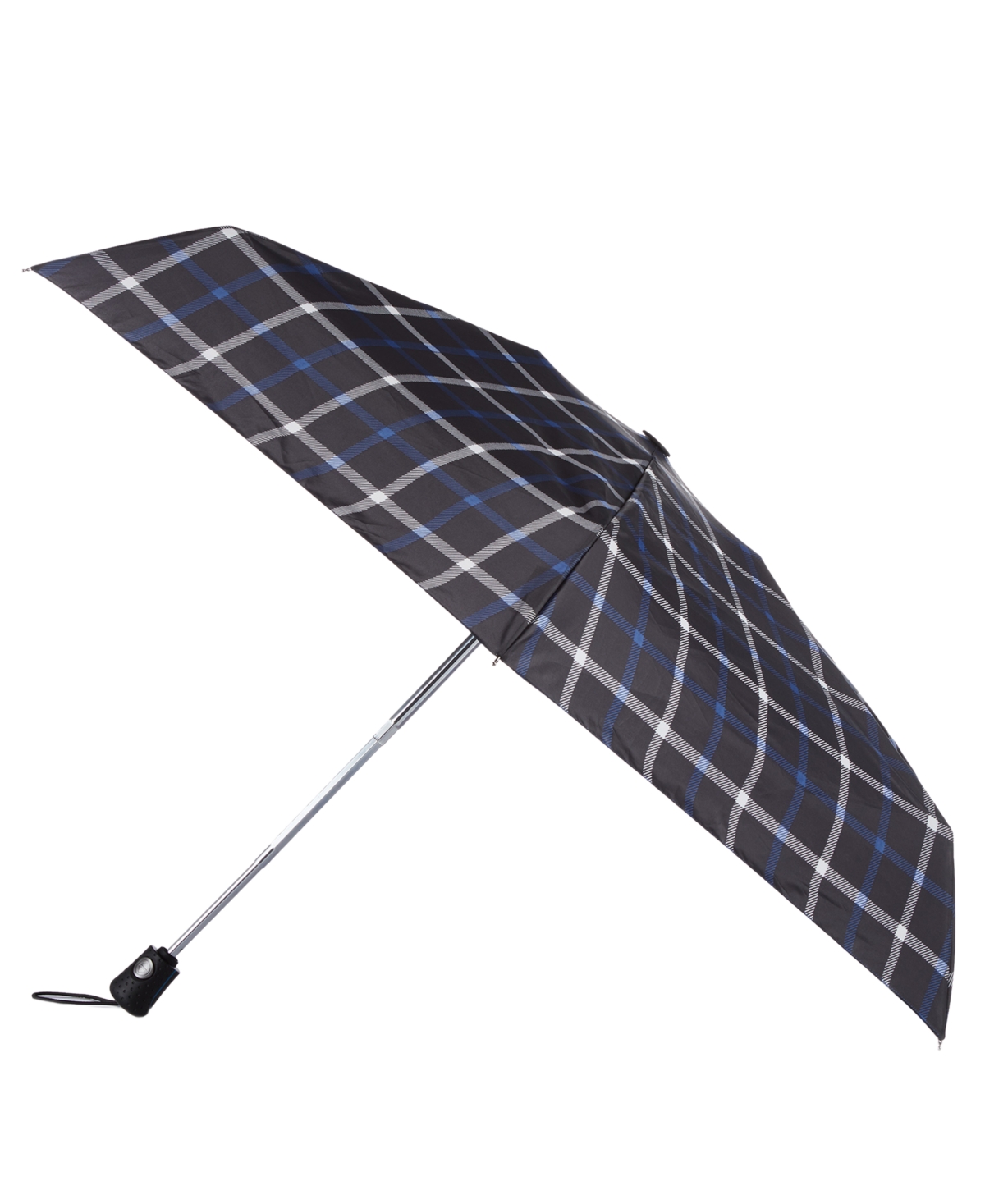 Click here for Totes Travel Aoc Umbrella - Black/Blue/White prices