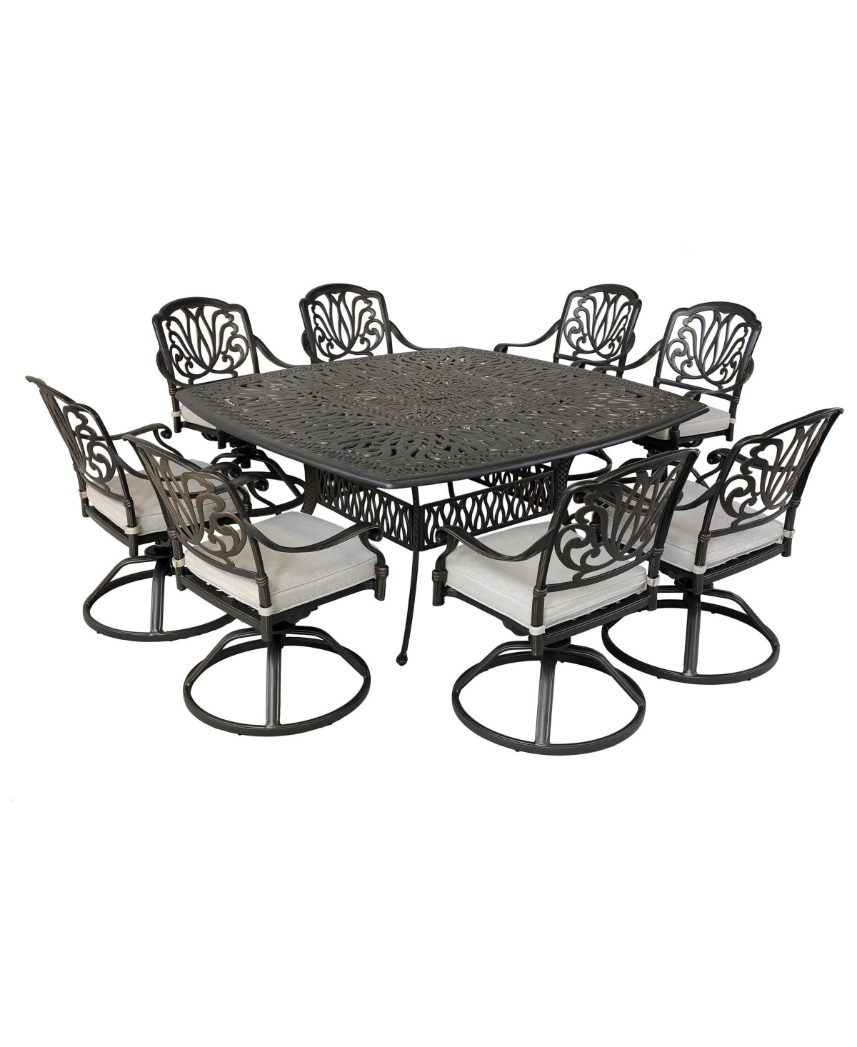Click here for Mondawe 8 - Person 64 Long Aluminum Square Dining... prices
