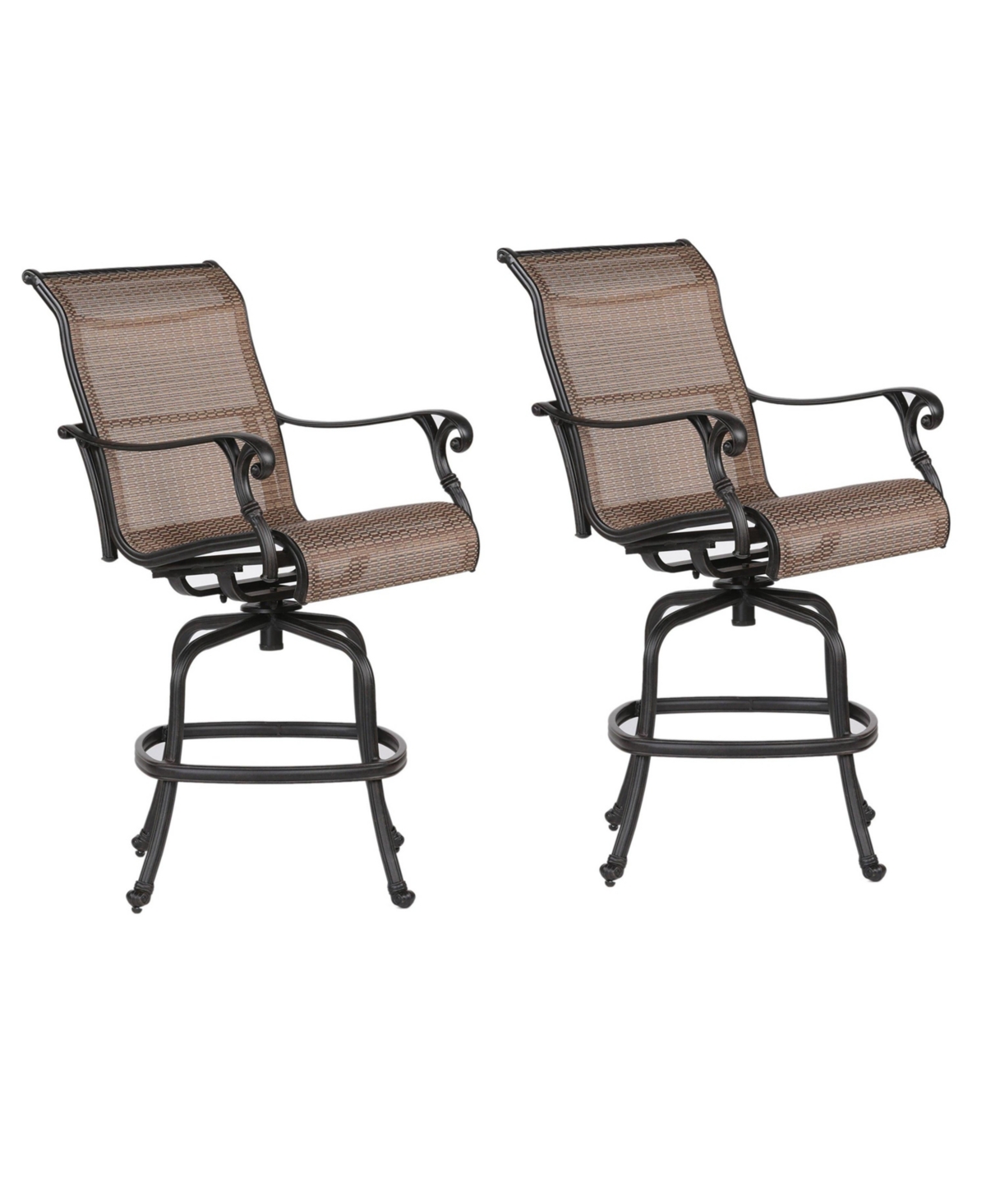 Click here for Mondawe Outdoor Aluminum Sling Rotating Counter Ch... prices