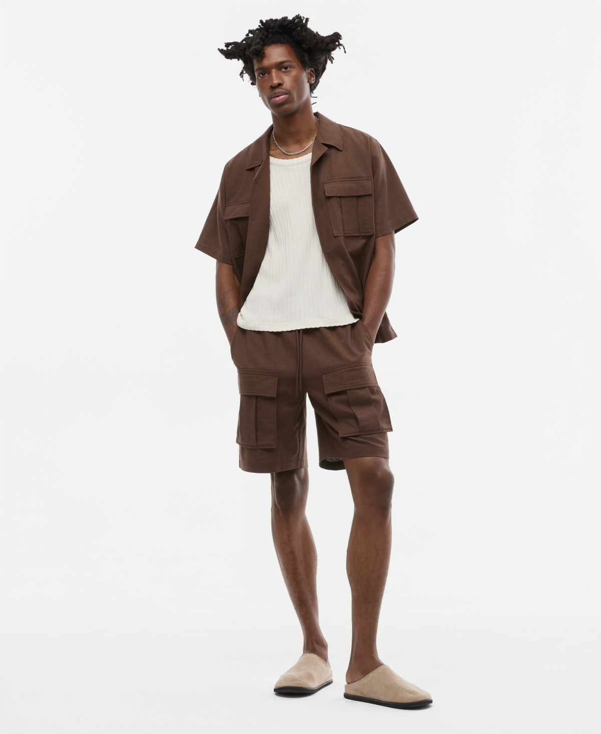 Click here for Mode of One Mens Pull-On 9 Utility Shorts  Macys E... prices