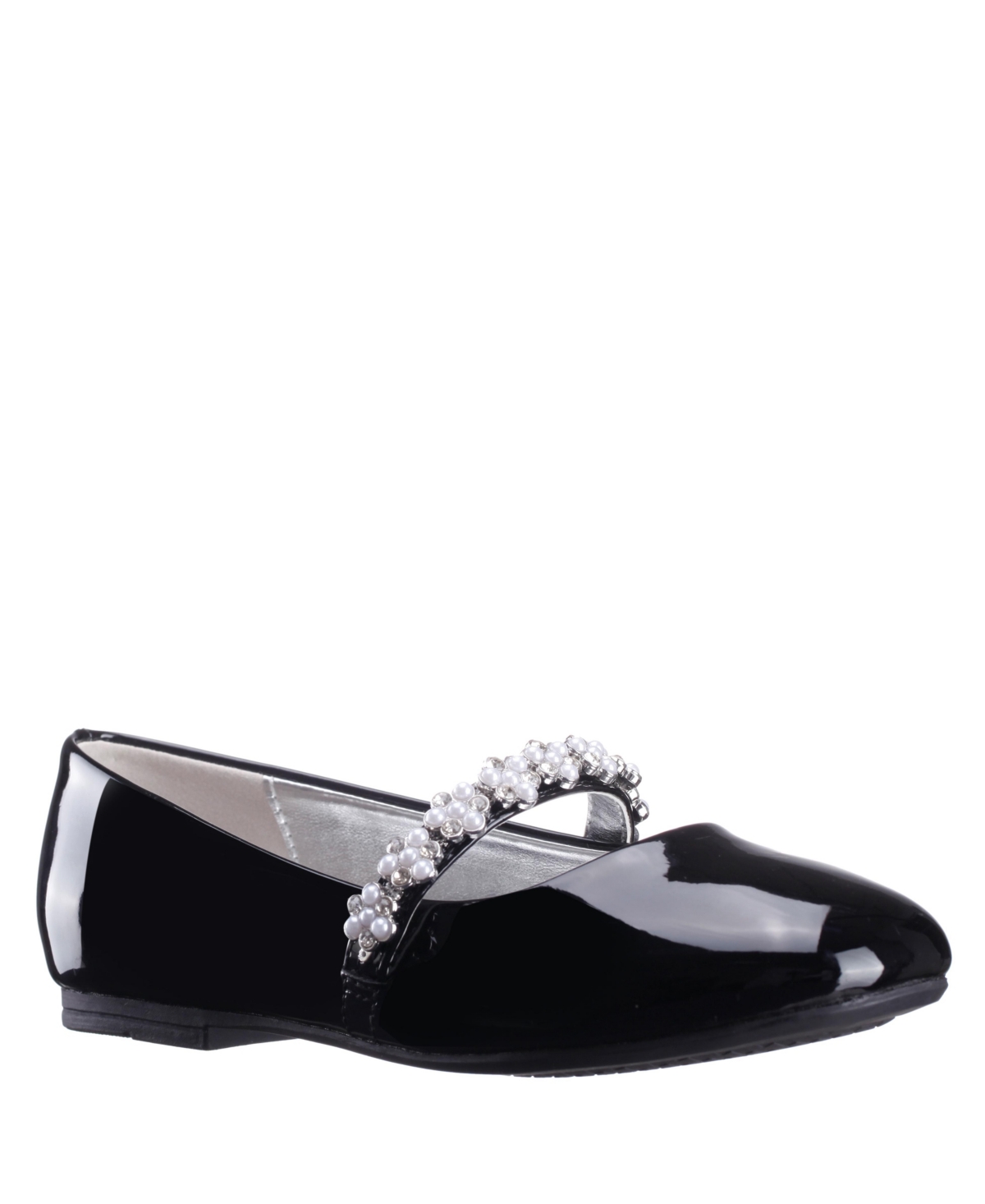 Click here for Nina Girls Joansie Patent Ballet Dress Shoe - Blac... prices