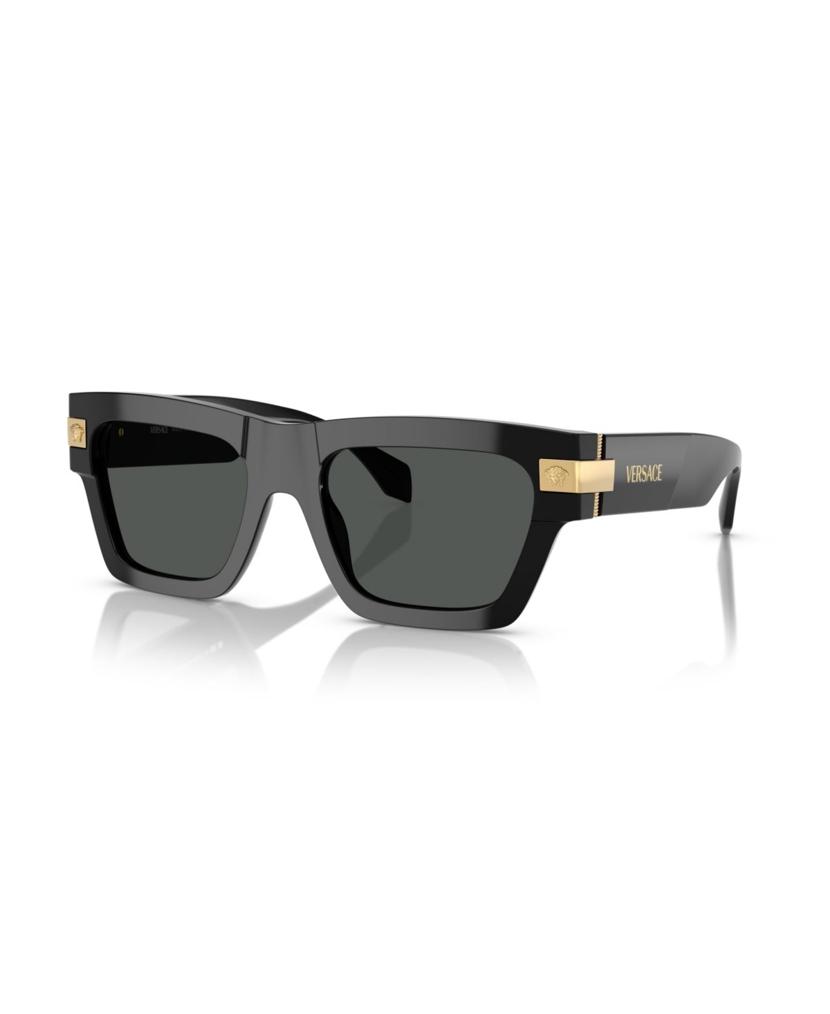 Click here for Versace Mens Rectangle Sunglasses  VE4464 - Black prices