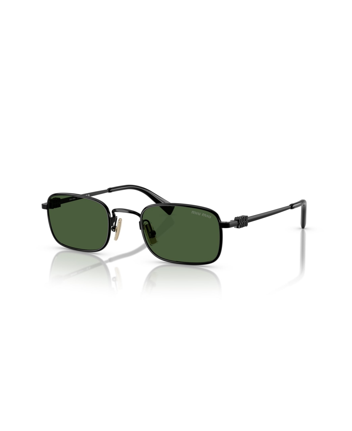 Click here for Miu Miu Womens Rectangle Sunglasses  Mu A53S - Bla... prices