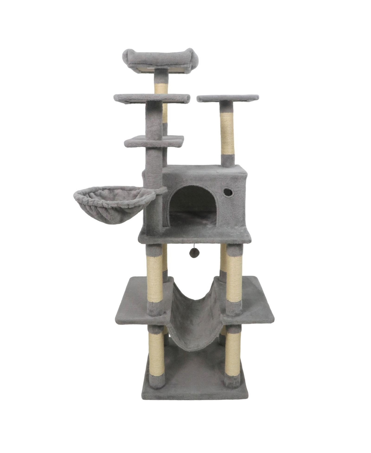 Click here for Gymax 63 Large Cat Tree for Indoor Cats With Plush... prices