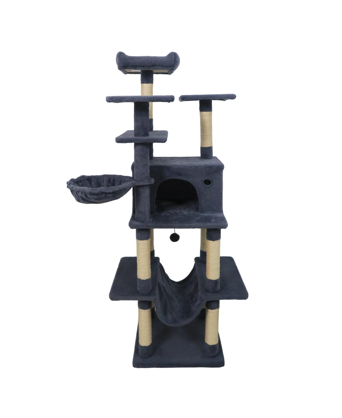 Click here for Gymax 63 Large Cat Tree for Indoor Cats With Plush... prices