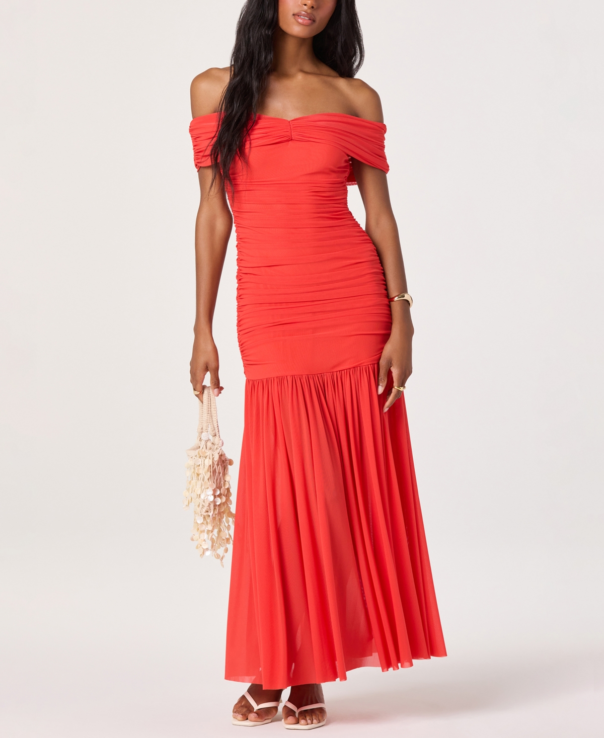 Click here for Astr the Label Womens Andreanna Off-The-Shoulder M... prices