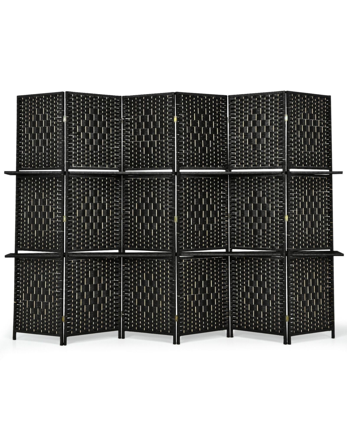 Click here for sumyeg 6-Panel Folding Fiber Room Divider with 2 D... prices