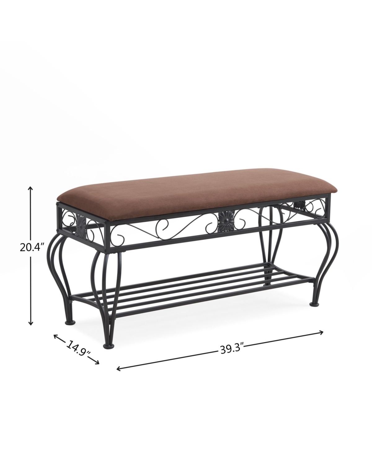 Click here for flynama Industrial Upholstered Entryway Shoe Bench... prices