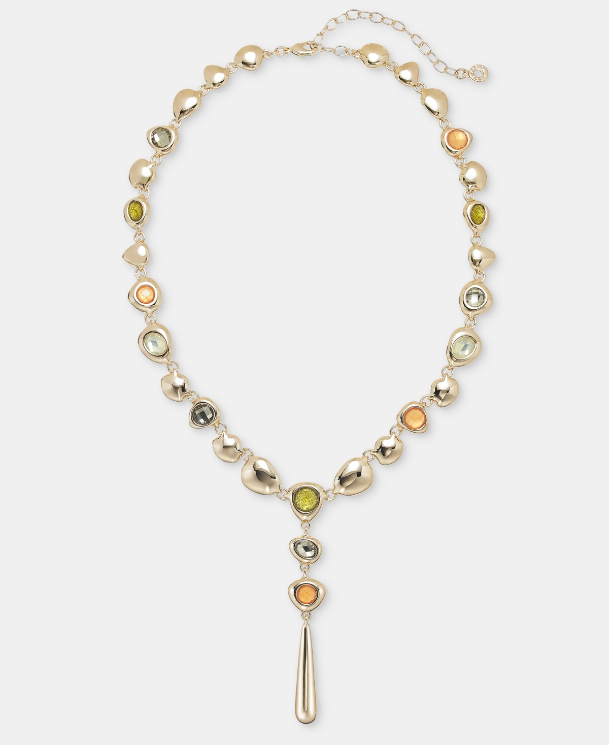 Click here for Anne Klein Stone Pebble Lariat Necklace  16 + 3 ex... prices