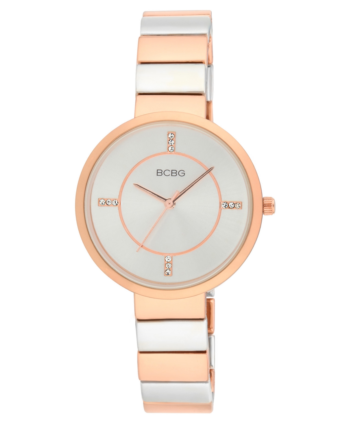 Click here for Bcbg Womens Quartz Round Two-Tone Stainless Steel... prices