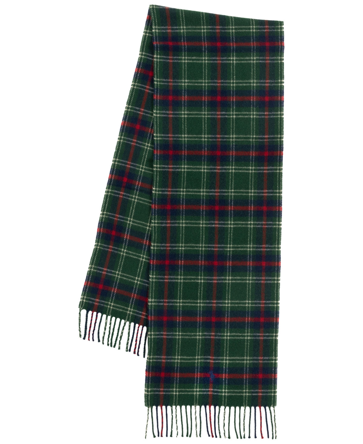 Click here for Polo Ralph Lauren Mens Woolen Plaid Scarf - Navy M... prices