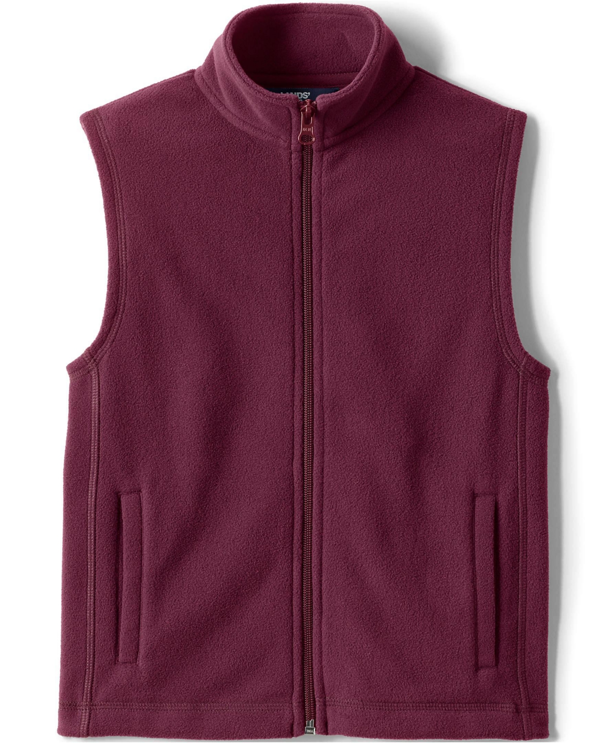 Click here for Lands End Kids Lightweight Fleece Vest - Burgundy prices